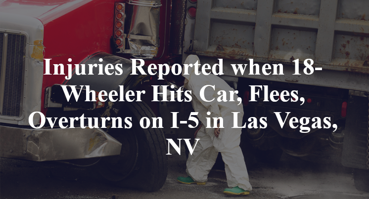 Injuries Reported When 18 Wheeler Hits Car Flees Overturns On I 5 In